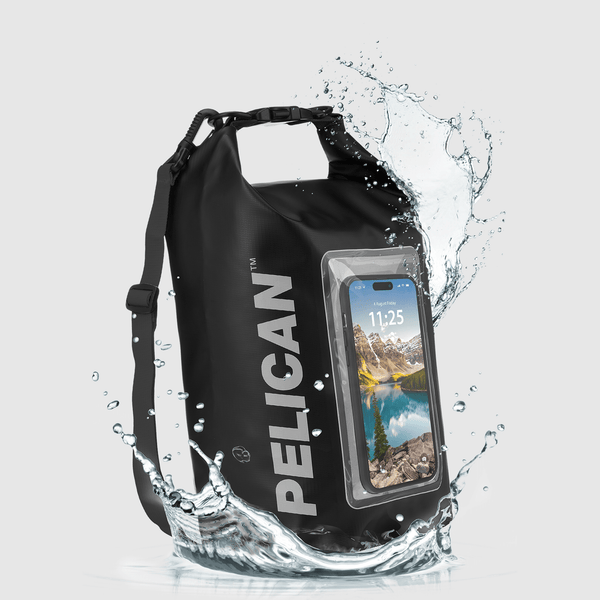 Pelican Marine Waterproof 5L Dry Bag (Stealth Black) - Phone Pouch ...